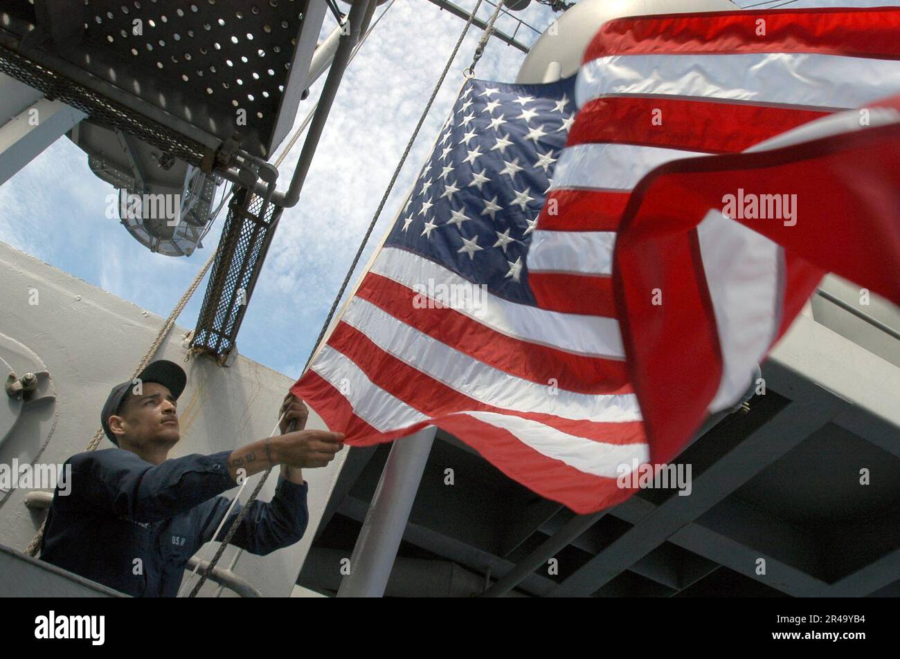 US Navy Signalman Stock Photo - Alamy