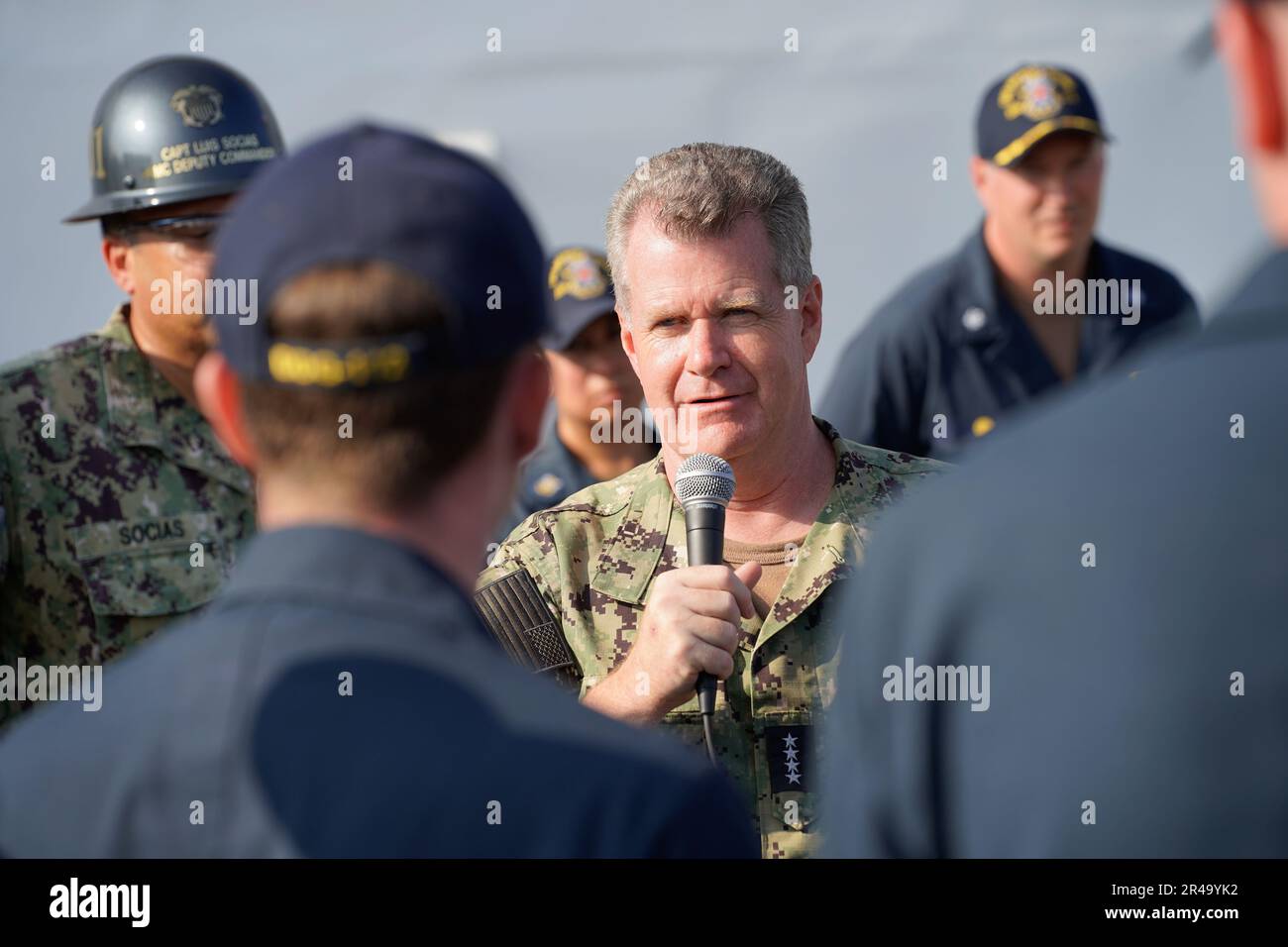 Adm. Samuel Paparo, commander, U.S. Pacific Fleet, met with Sailors ...