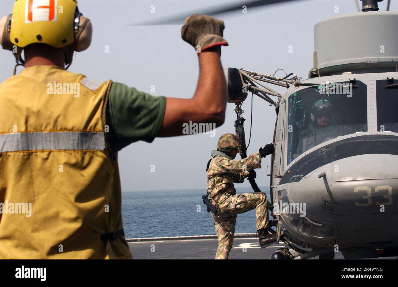 US Navy Boarding Team Members from Italy's Maestrale class frigate, ITS ...