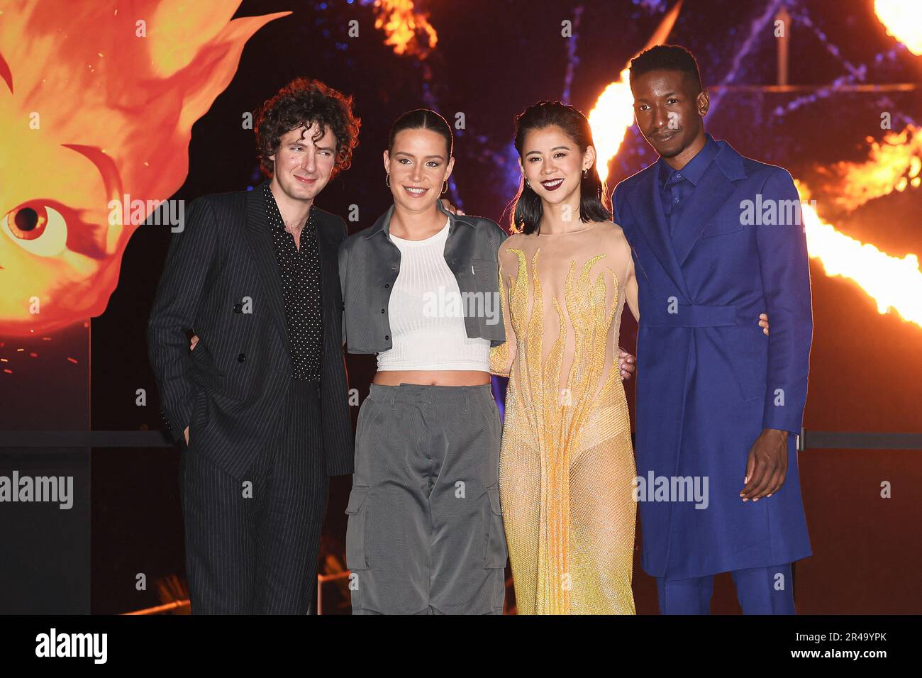 Cannes, France. 26th May, 2023. Mamoudu Athie (Wade), Leah Lewis (Ember ...