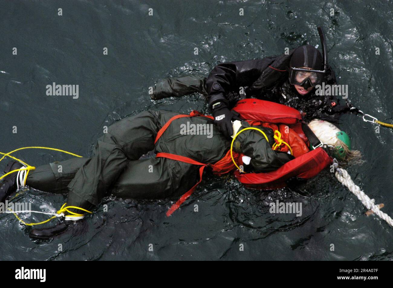 US Navy Search and Rescue (SAR) swimmer, Hull Technician Fireman ...