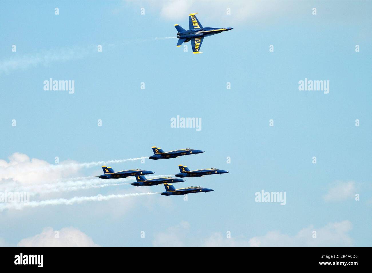US Navy F-A-18A Hornets assigned to the U.S. Navy flight demonstration ...