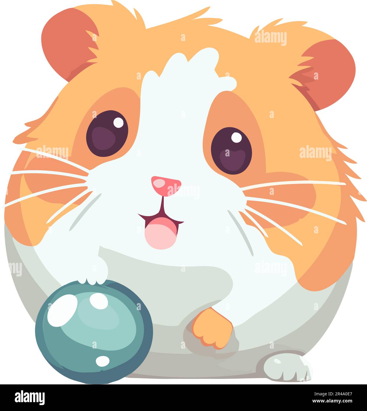 cute hamster with a ball Stock Vector Image & Art - Alamy