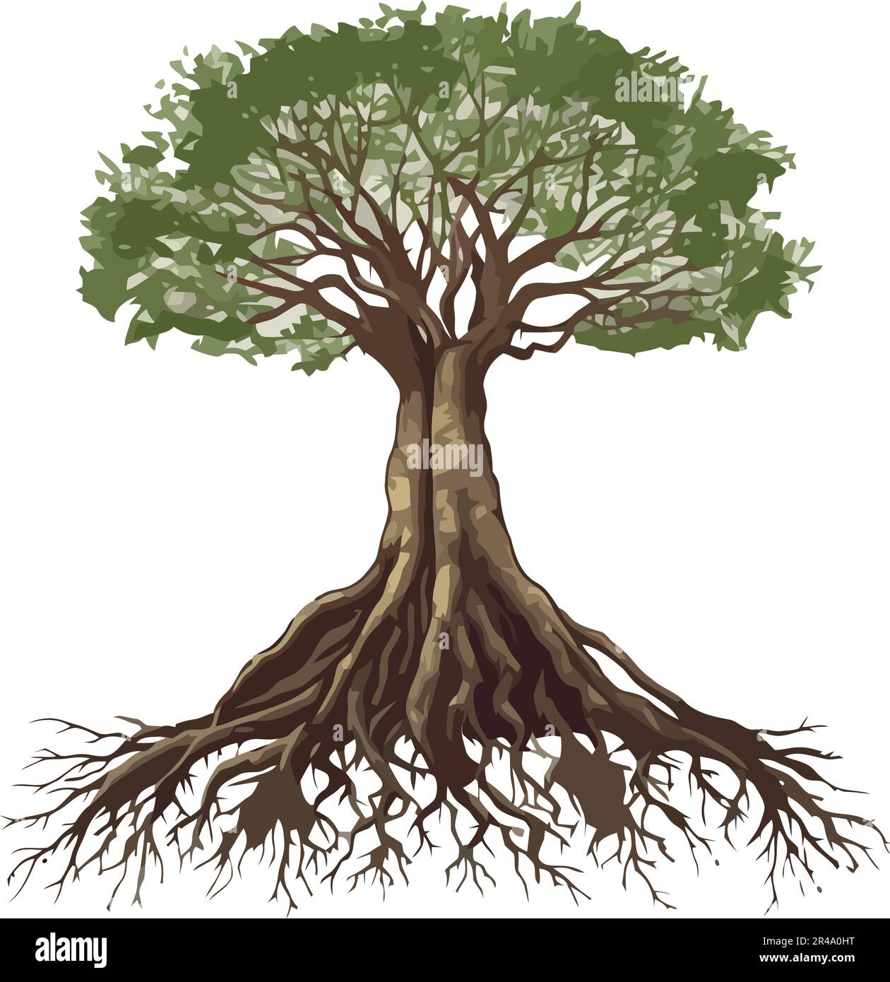 Nature big tree design illustration Stock Vector Image & Art - Alamy