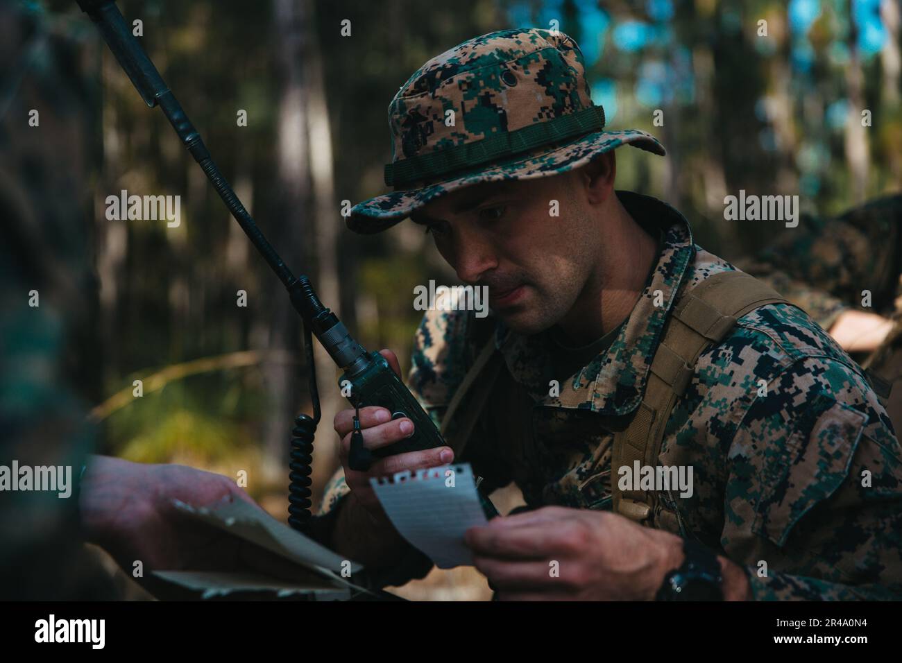 U.S. Marine Corps Cpl. Adam Wiscombe, team leader, 3rd Battalion, 25th Marine Regiment, 4th ...