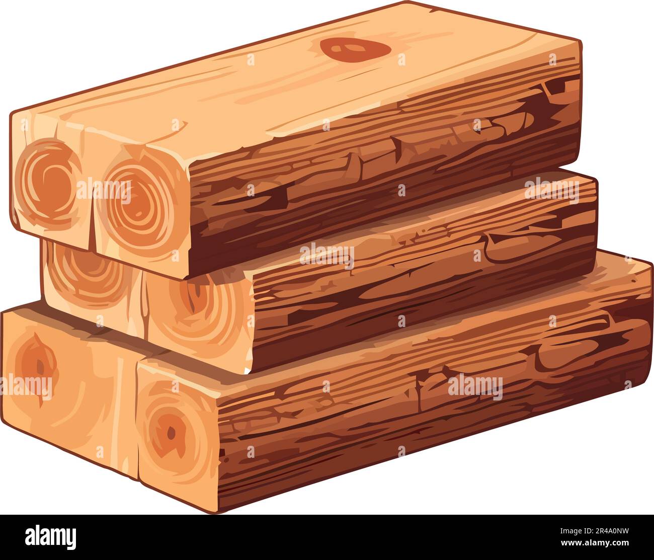 Cross section of wood plank Stock Vector Images - Alamy