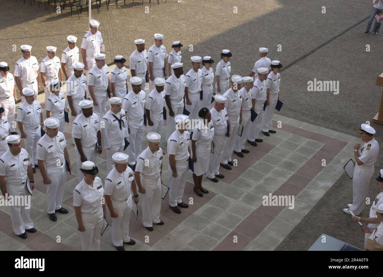US Navy Commanding Officer of Naval Support Activity Naples, Capt ...