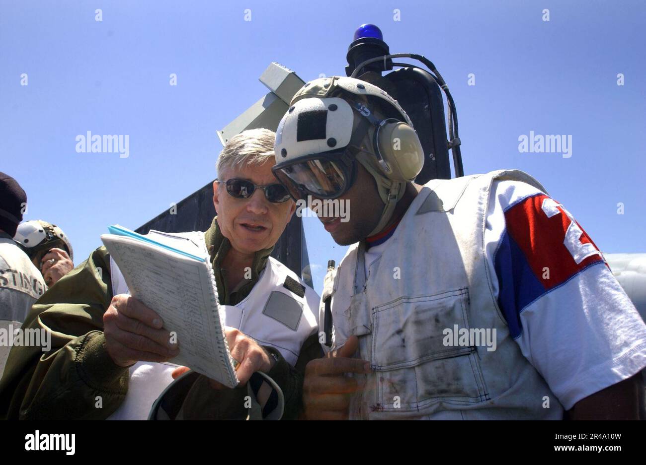 US Navy a linebacker for the Miami Dolphins, observes flight operations ...