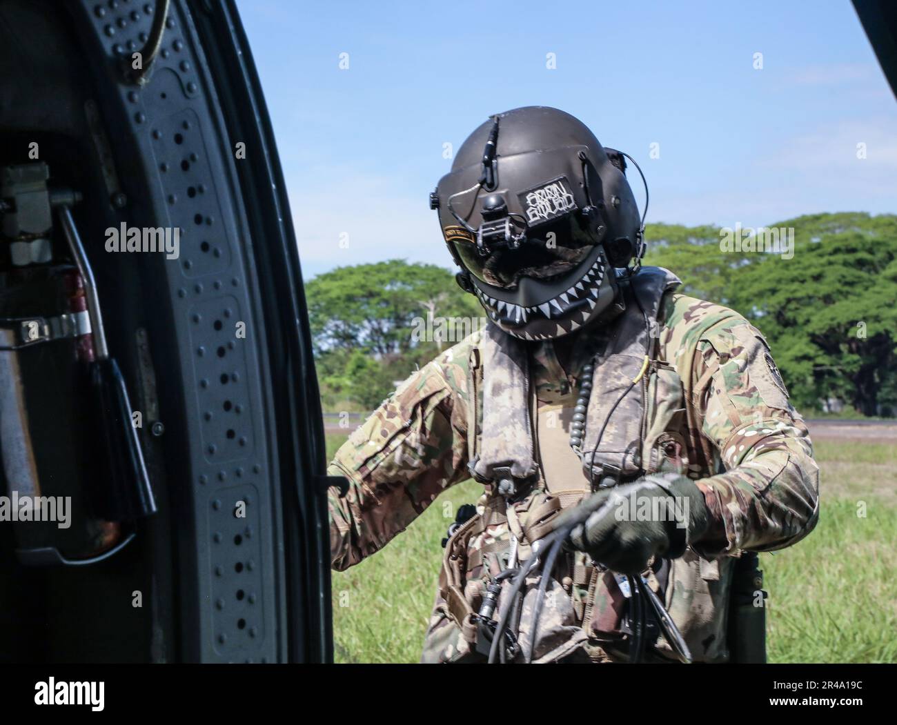 Sgt. Mason Lamontagne, a UH60 Crew Chief from 1-228th Aviation Regiment ...