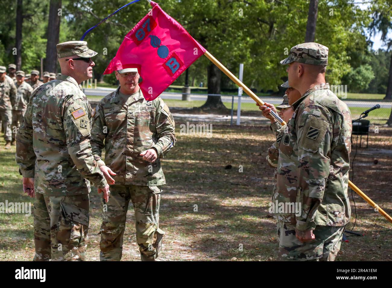 U.S. Army Soldiers of the 87th Division Sustainment Support Battalion ...