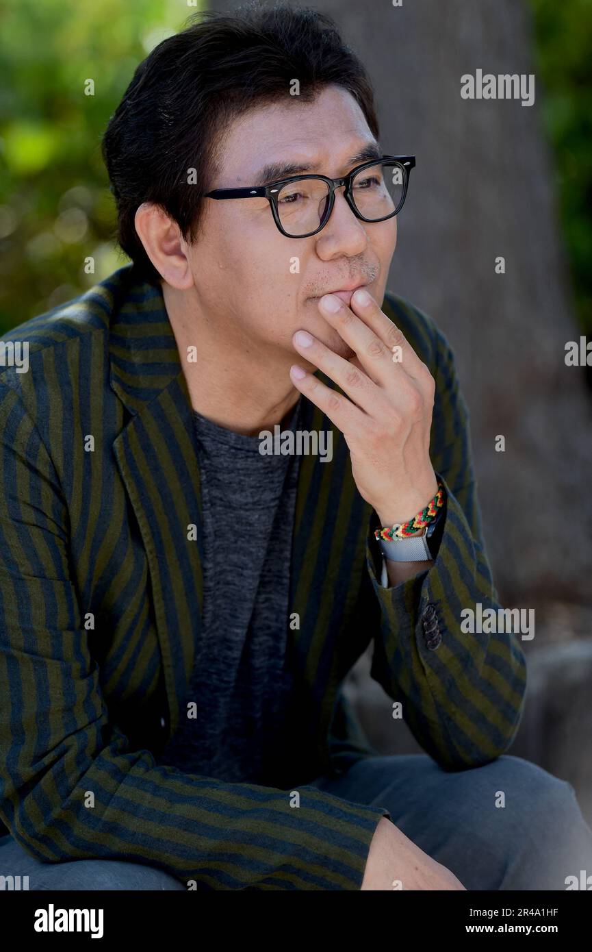 Cannes, France. 26th May, 2023. Kim Ji woon attends the Cobweb (Dans La ...