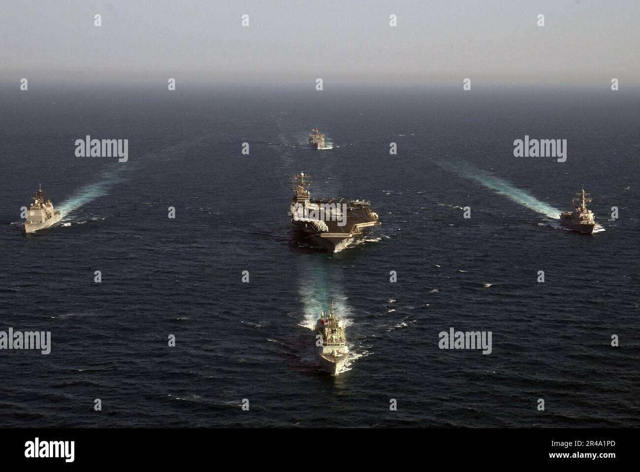 US Navy Ships assigned o the USS George Washington Strike Group cruise ...