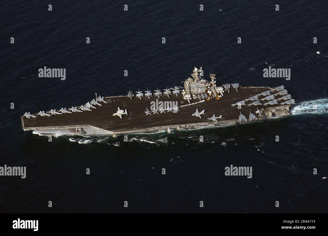 US Navy Aircraft assigned to Carrier Air Wing Seven (CVW-7) embarked ...