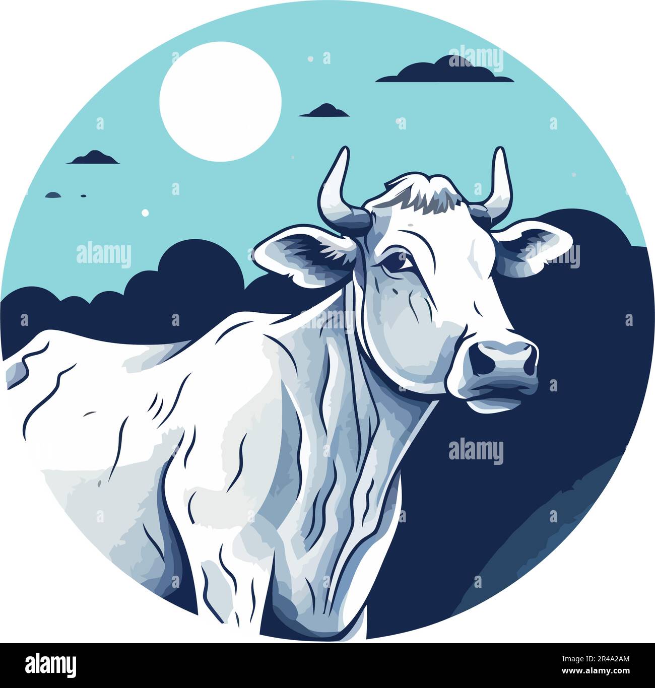 Grazing mountain Stock Vector Images - Alamy