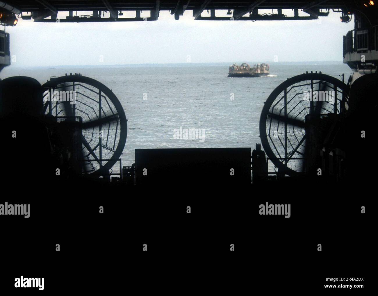 US Navy A Landing Craft, Air Cushion (LCAC) assigned to Assault Craft ...