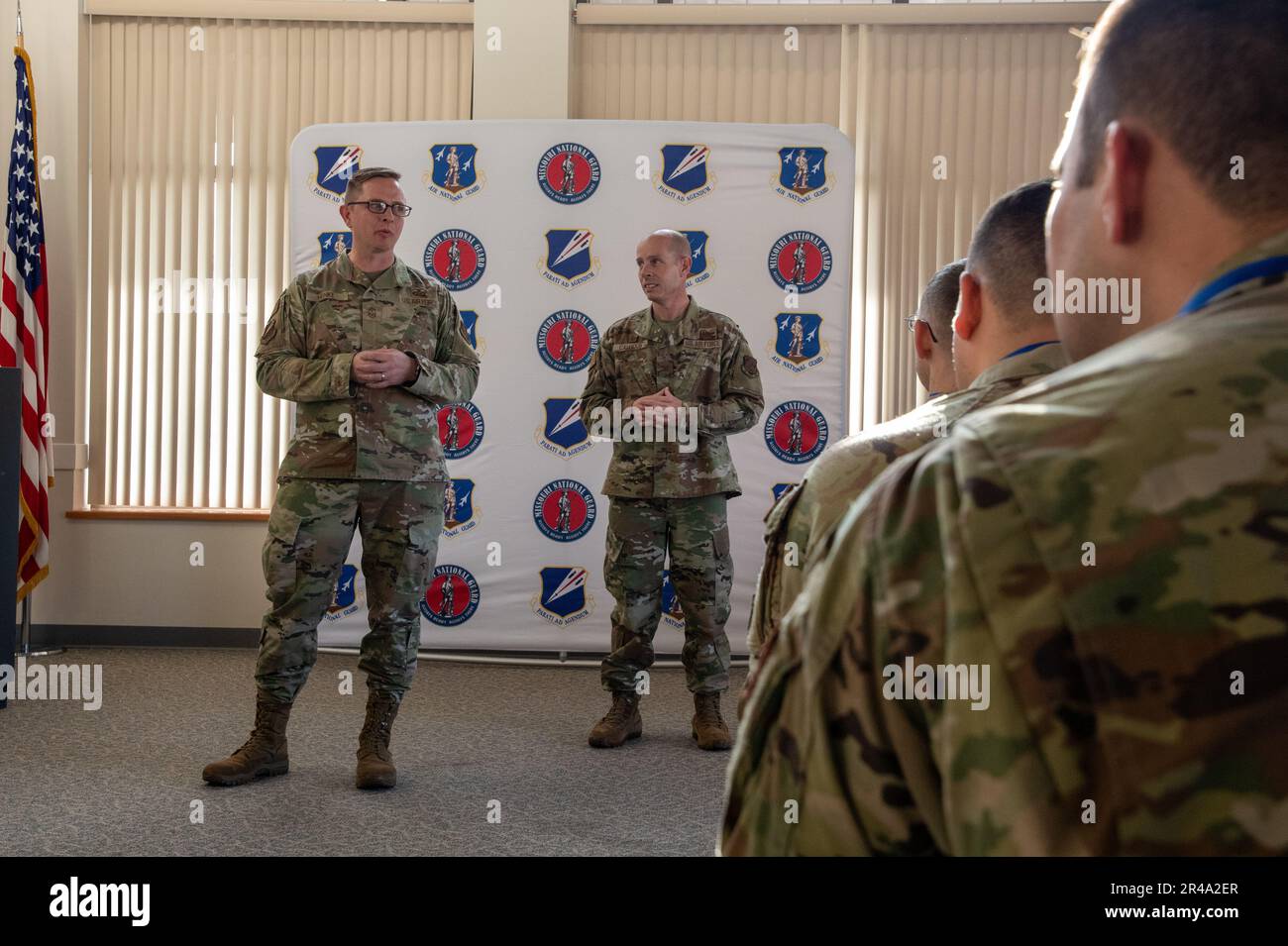 Chief Master Sgt. Jason Henke, 131st Bomb Wing command chief master ...