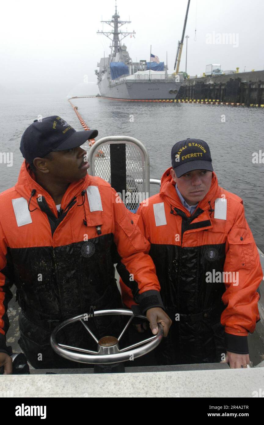 US Navy Boatswain's Mates Stock Photo - Alamy
