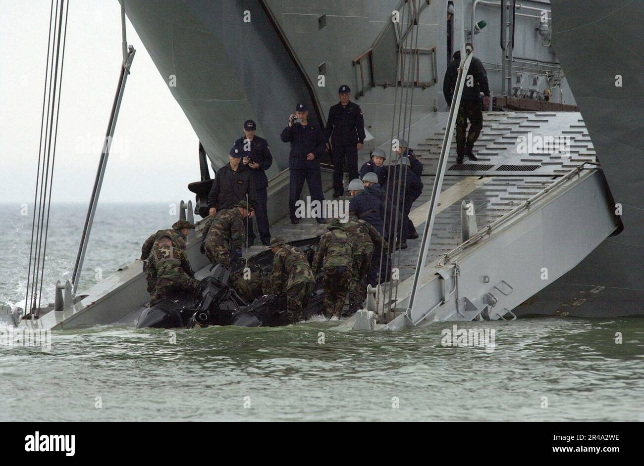 US Navy U.S. Marine Reservists assigned to Delta Company, 4th Recon ...