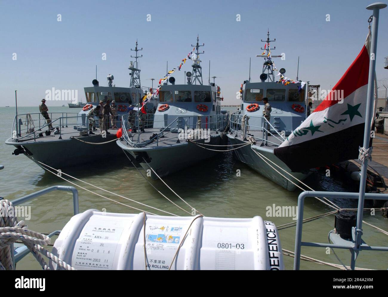 US Navy Iraqi Coastal Defense Force (ICDF) Patrol Crafts are prepared ...