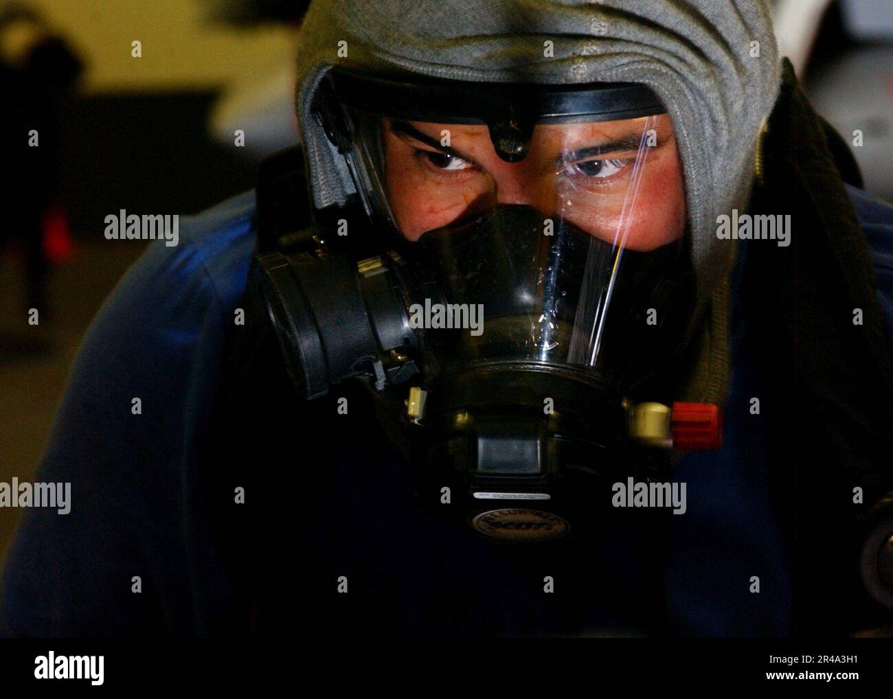 US Navy A member assigned to Repair Locker One Alpha waits for ...