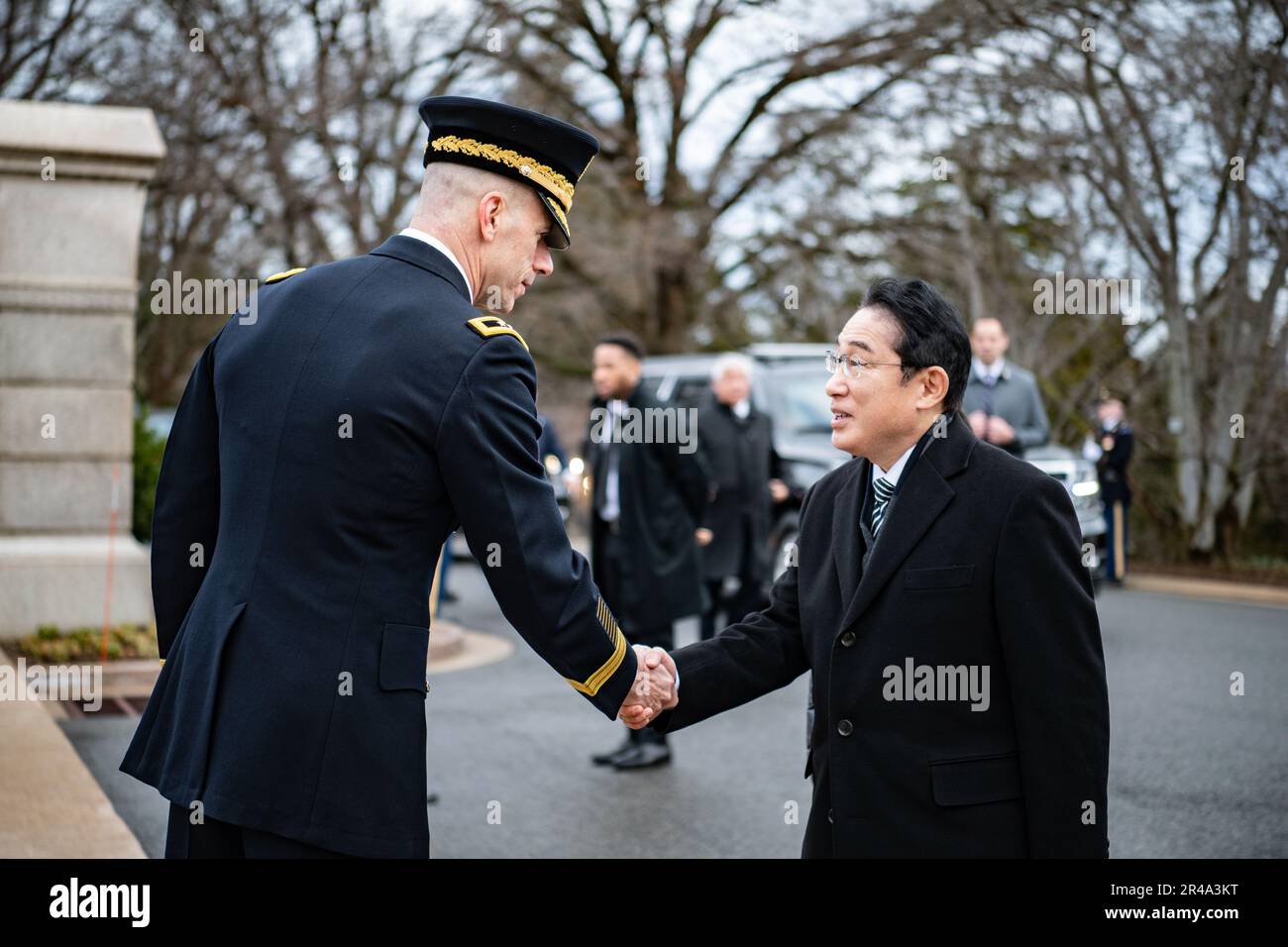 Maj. Gen. Allan M. Pepin (left), commanding general, Joint Forces ...
