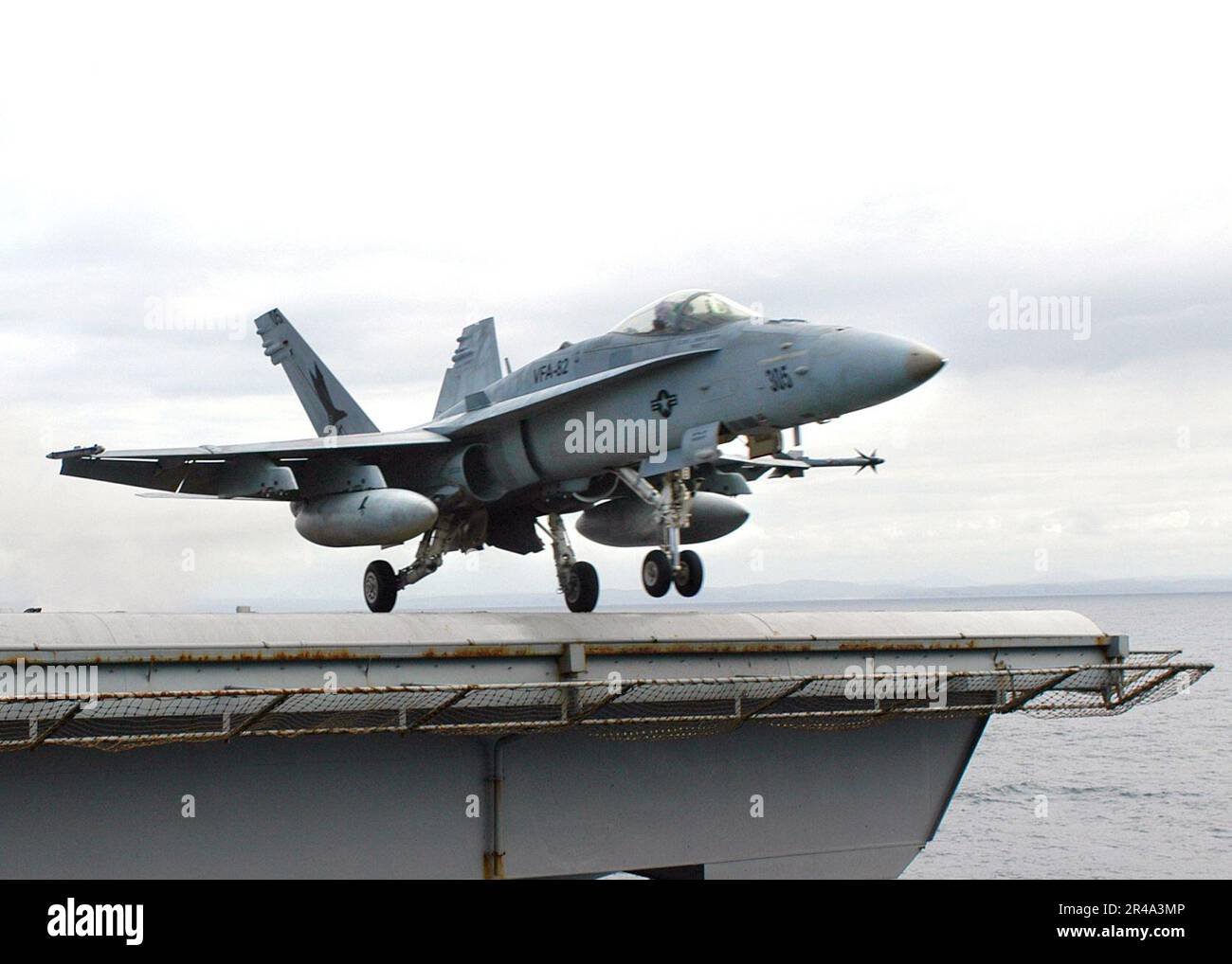 US Navy An F-A-18 Hornet assigned to the Marauders of Strike Fighter ...