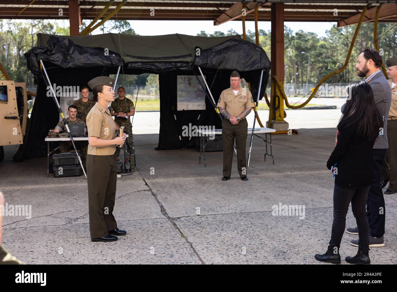 U.S. Marine Corps Capt. Virginia Brodie, an artillery officer with 2nd ...