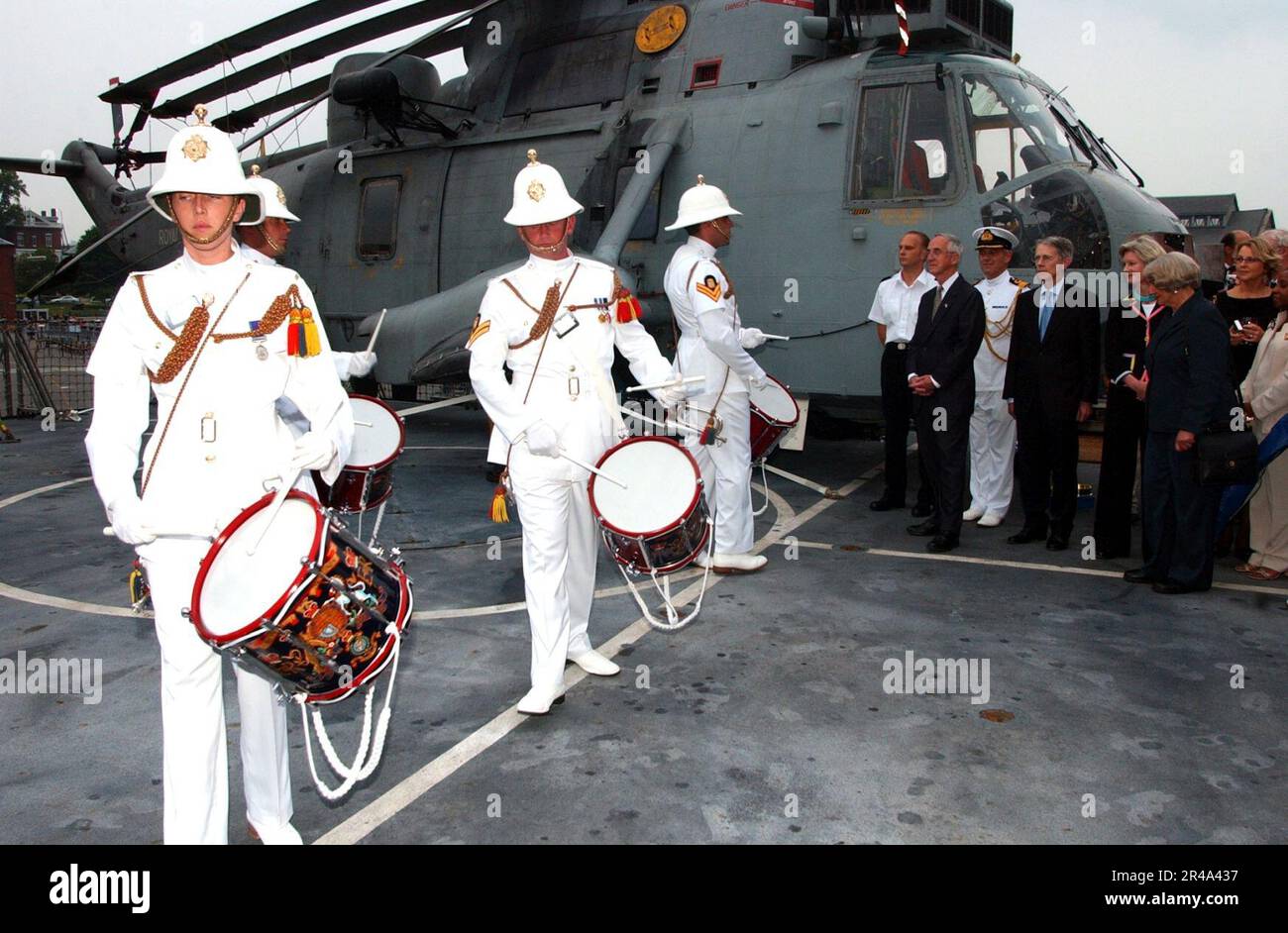 US Navy Secretary of the Navy, Gordon R. England and his wife ...