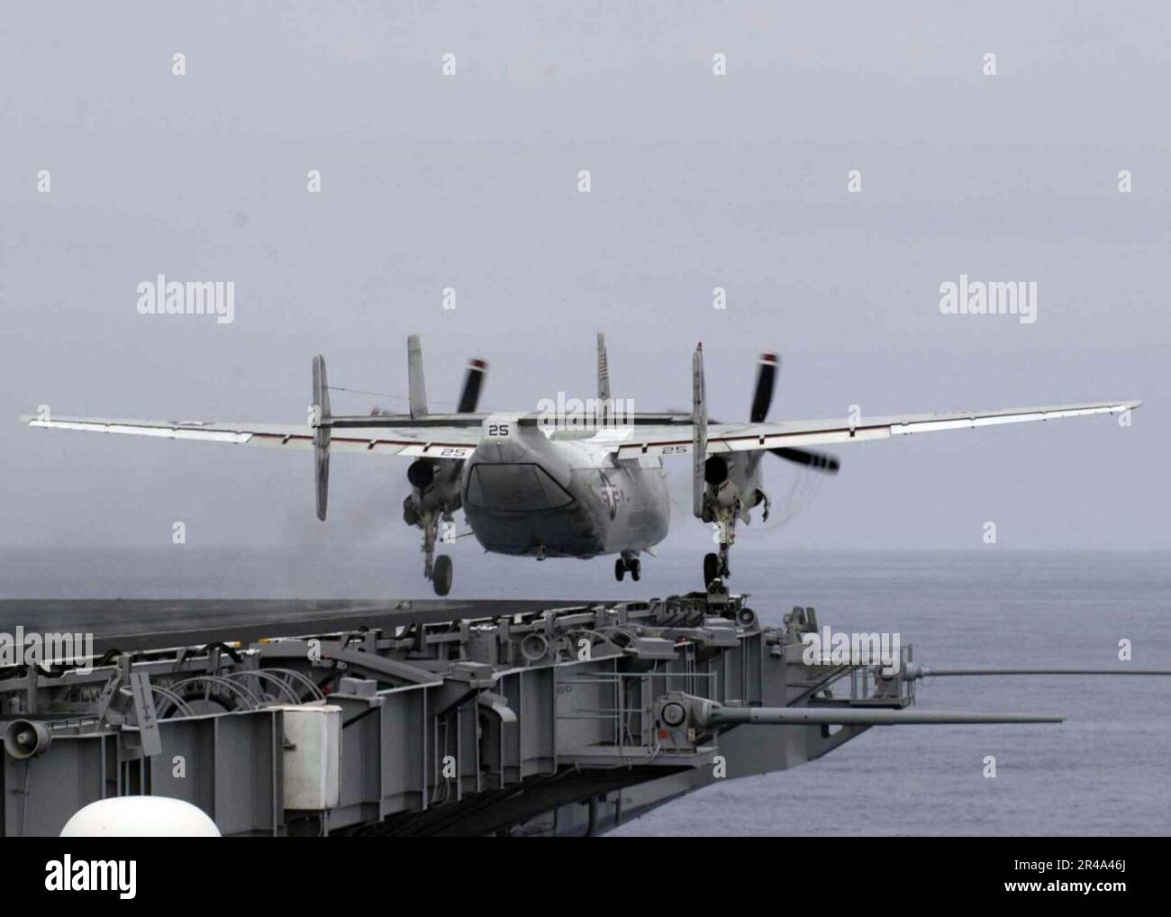 US Navy A C-2A Greyhound launches from one of four steam-powered ...