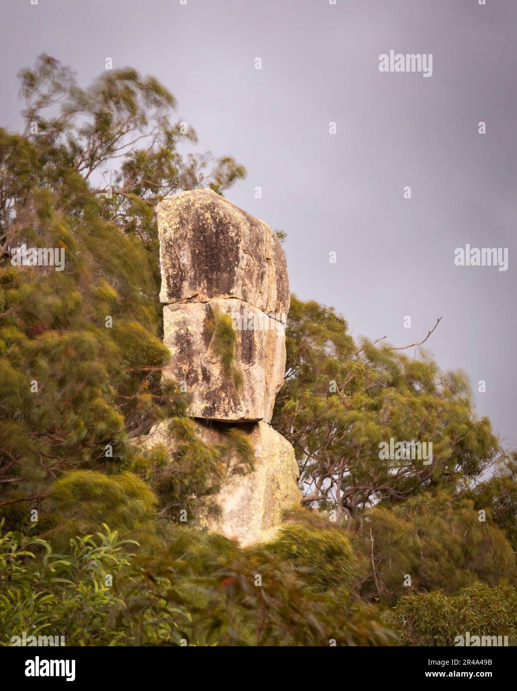 A dramatic rock formation stands boldly in the landscape of Magnetic ...