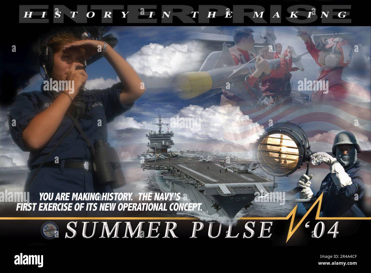 US Navy Original graphic art produced during exercises supporting ...