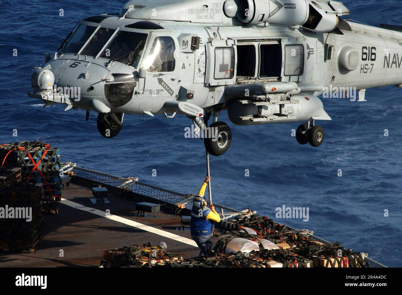 US Navy An SH-60 Seahawk assigned to the Dusty Dogs of Helicopter Anti ...