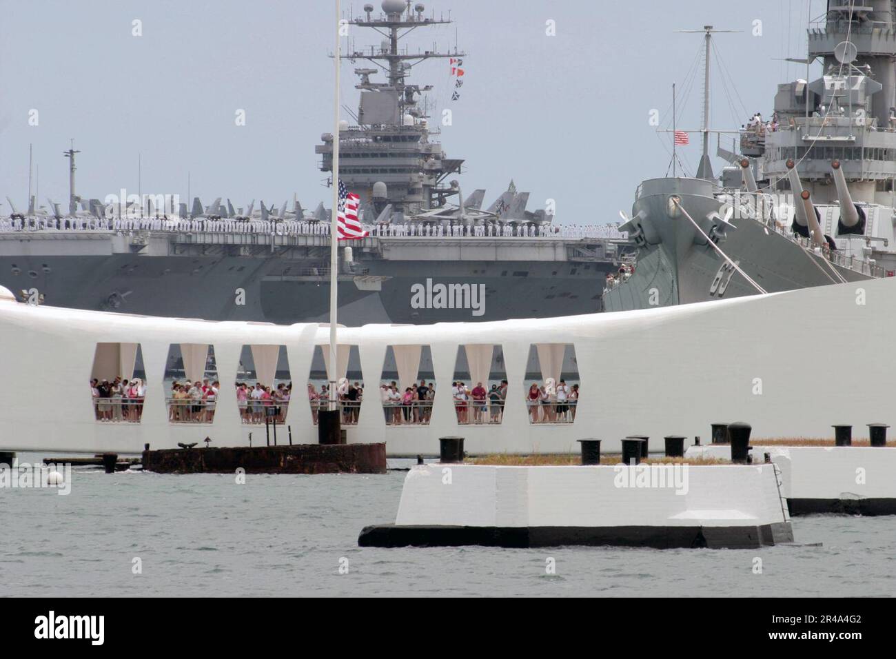 US Navy Sailors aboard the Nimitz-class aircraft carrier USS John C ...