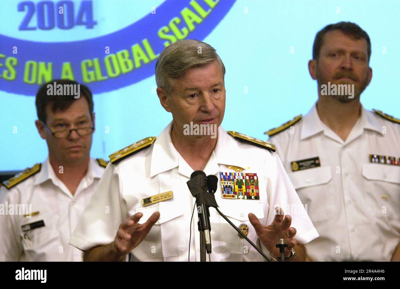 US Navy Commander, U.S. Third Fleet, Vice Adm. Michael J. McCabe ...