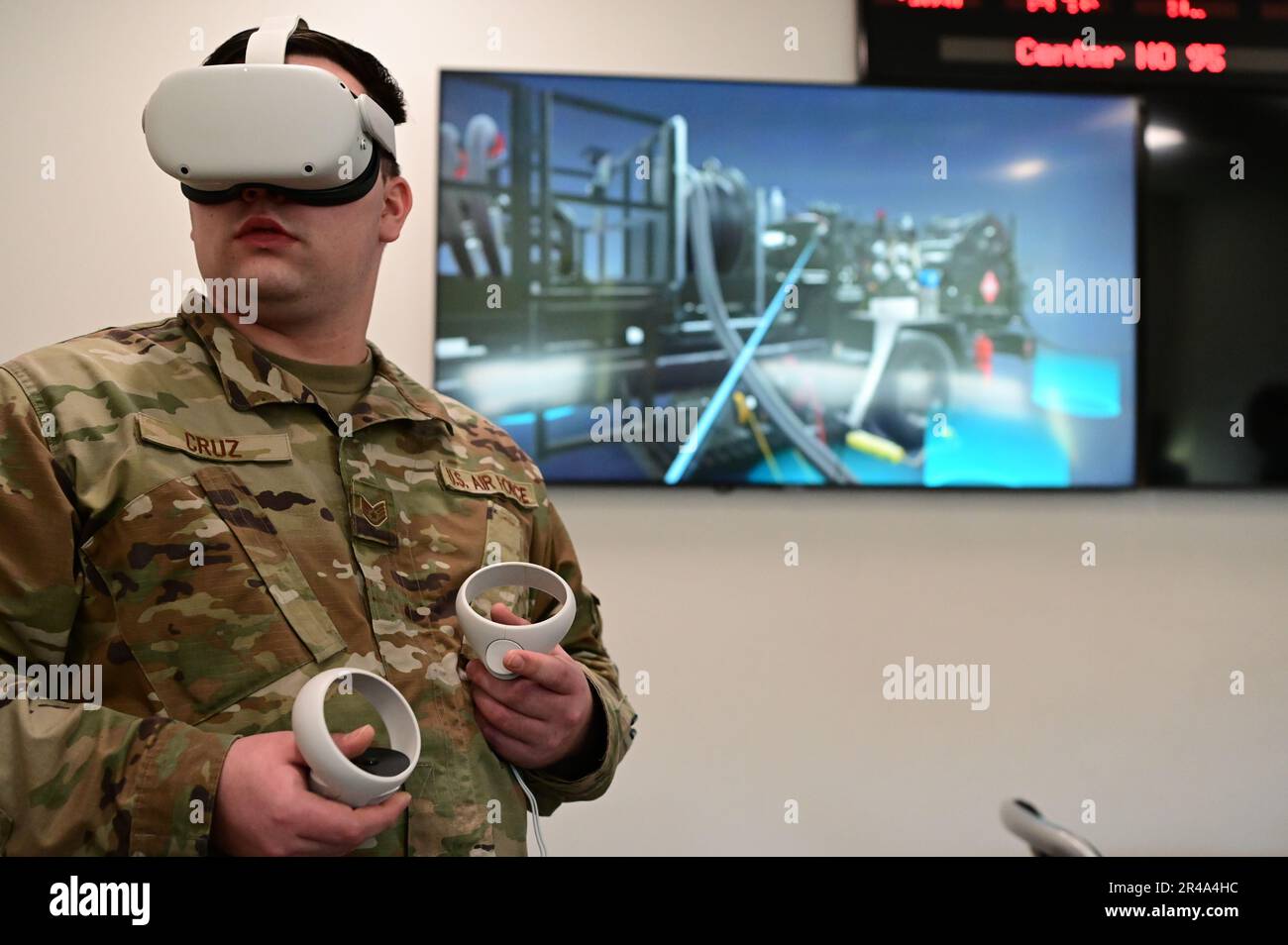 U.S. Air Force Staff Sgt. Jon Cruz, a 673d Logistics Readiness Squadron ...