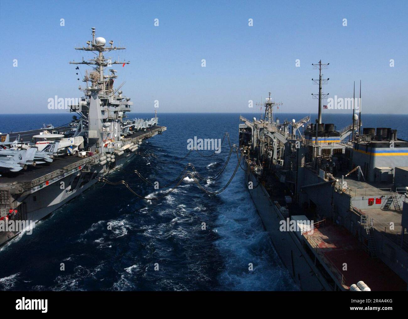 US Navy The Military Sealift Command (MSC) oiler USNS Supply (T-AOE 6 ...