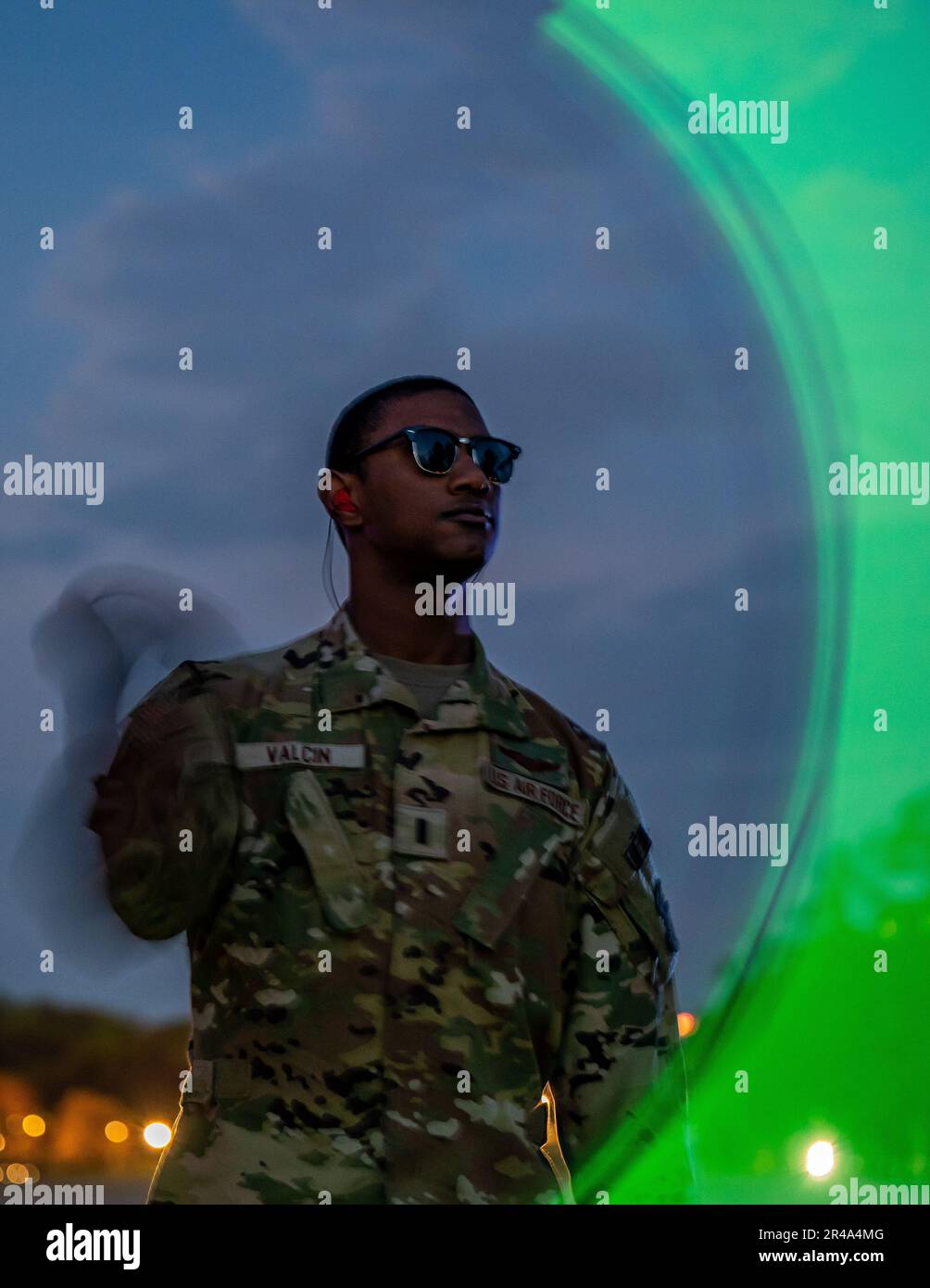 A UH-1N Huey pilot assigned to the United States Air Force's First ...