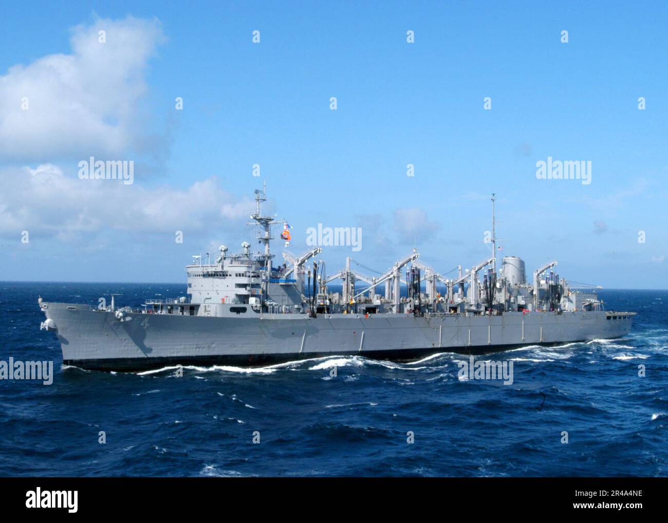 US Navy The fast combat support ship USS Detroit AOE 4 breaks away ...