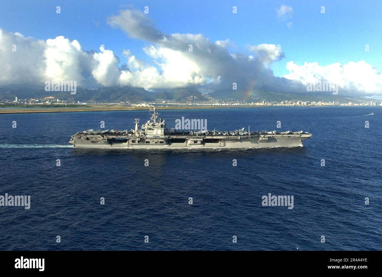 US Navy The Nimitz-class aircraft carrier USS John C. Stennis CVN 74 departs Pearl Harbor ...