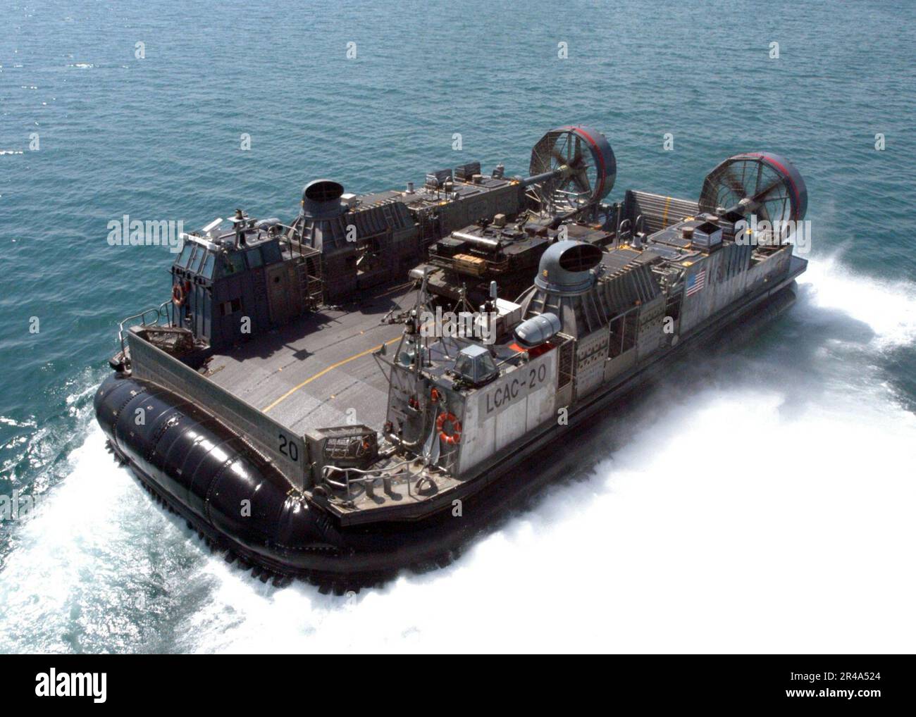 US Navy A Landing Craft Air Cushion LCAC assigned to Assault Craft Unit ...