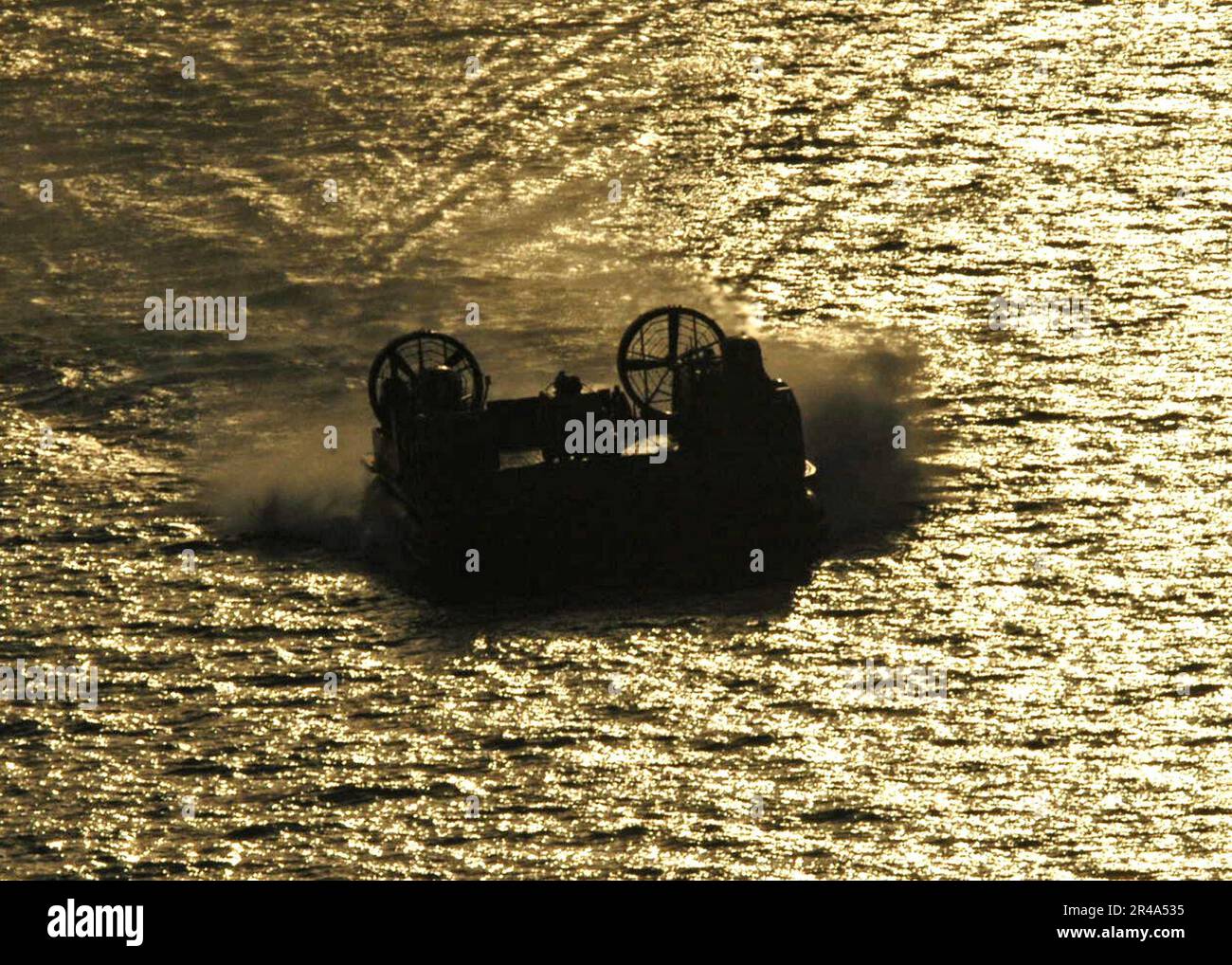 US Navy An Assault Craft Unit Four (ACU-4) Landing Craft Air Cushion ...