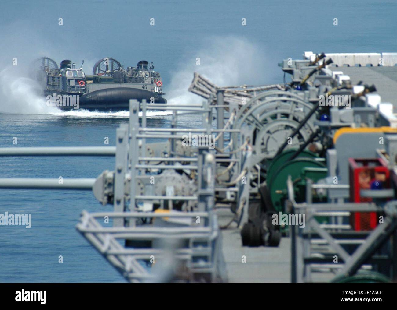 US Navy Landing Craft Air Cushion (LCAC) 46, assigned to Assault Craft ...
