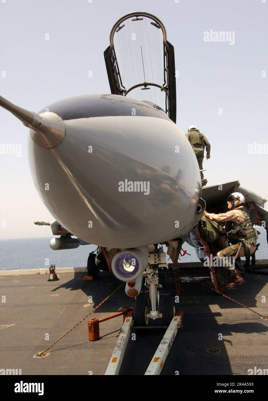 US Navy A pilot assigned to the Jolly Rogers of Fighter Squadron One ...