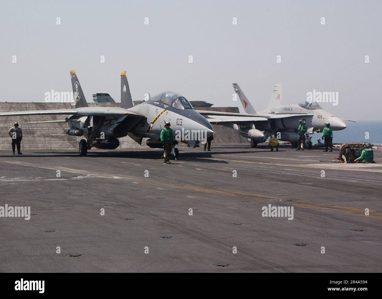 US Navy An F-14D Tomcat assigned to the Jolly Rogers of Fighter ...