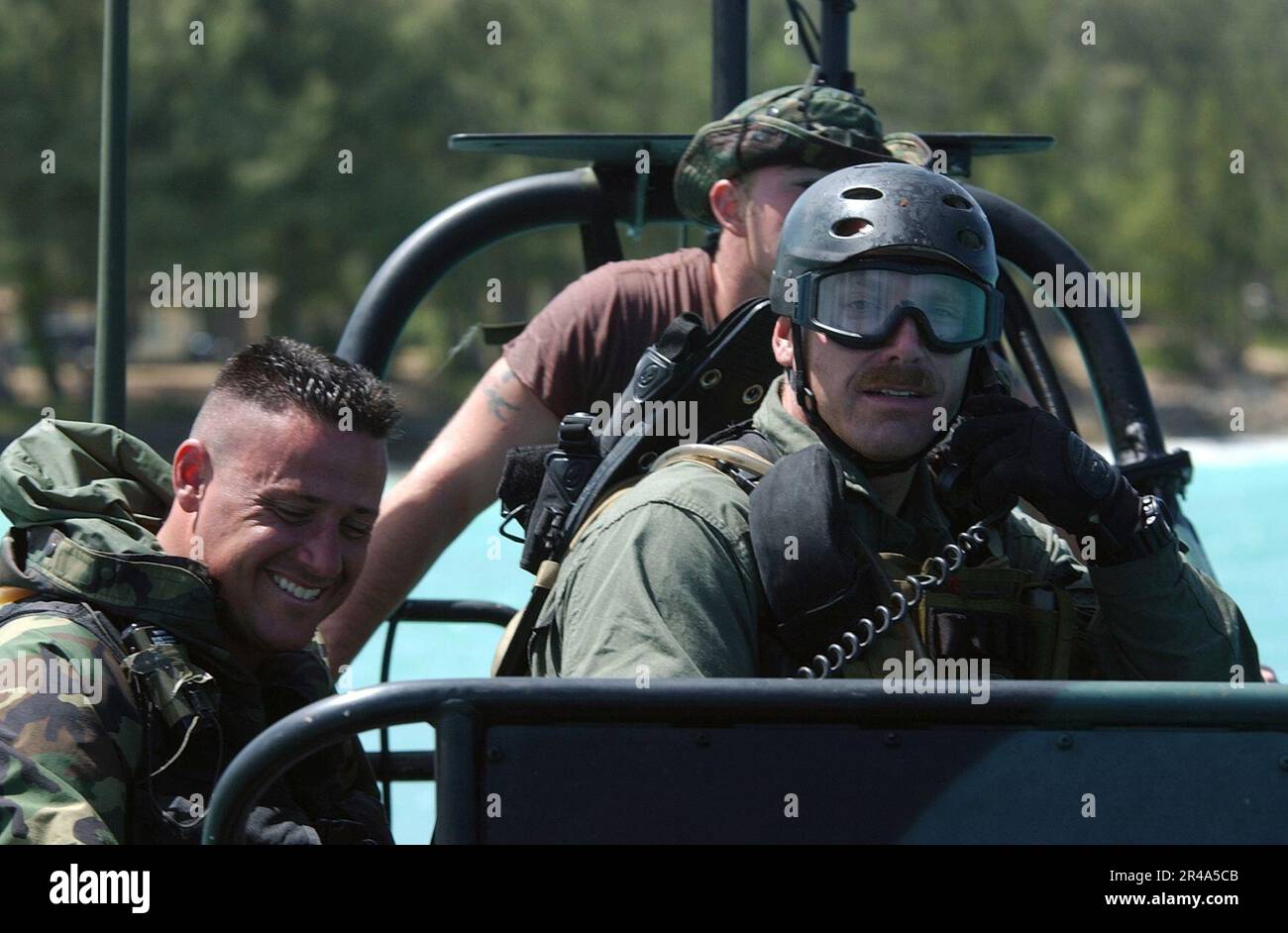 US Navy Quartermaster 1st Class and his crew assigned to Naval Special ...