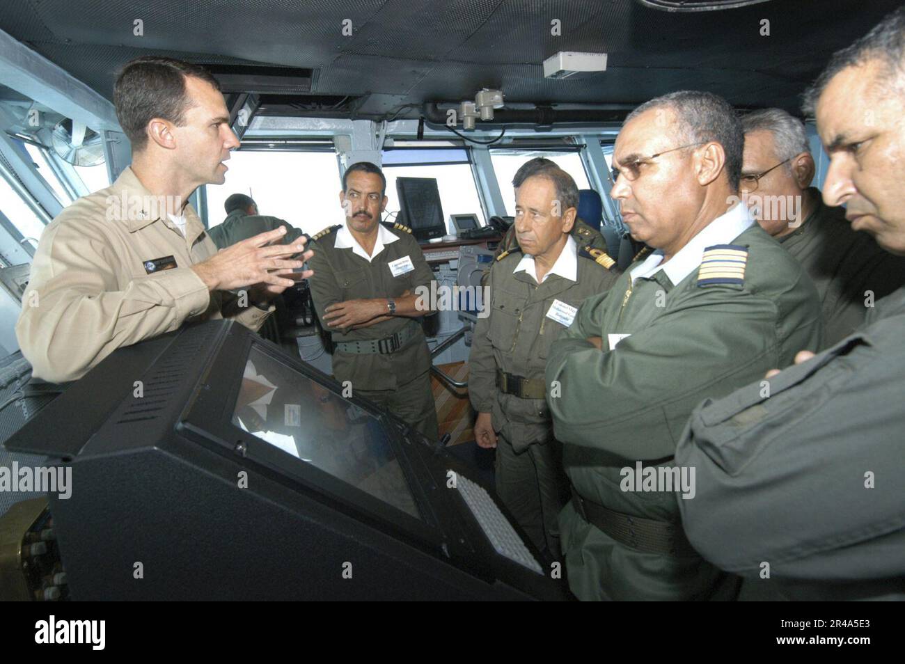 US Navy USS Enterprise (CVN 65) Navigator Cmdr. Jeff Bartkoski explains ...