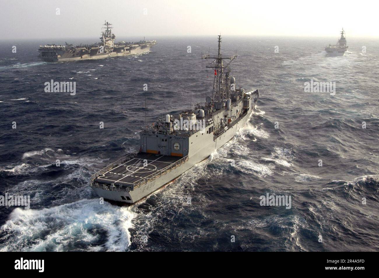 US Navy The Turkish frigate TCG Gediz (F 495), USS Harry S. Truman (CVN ...