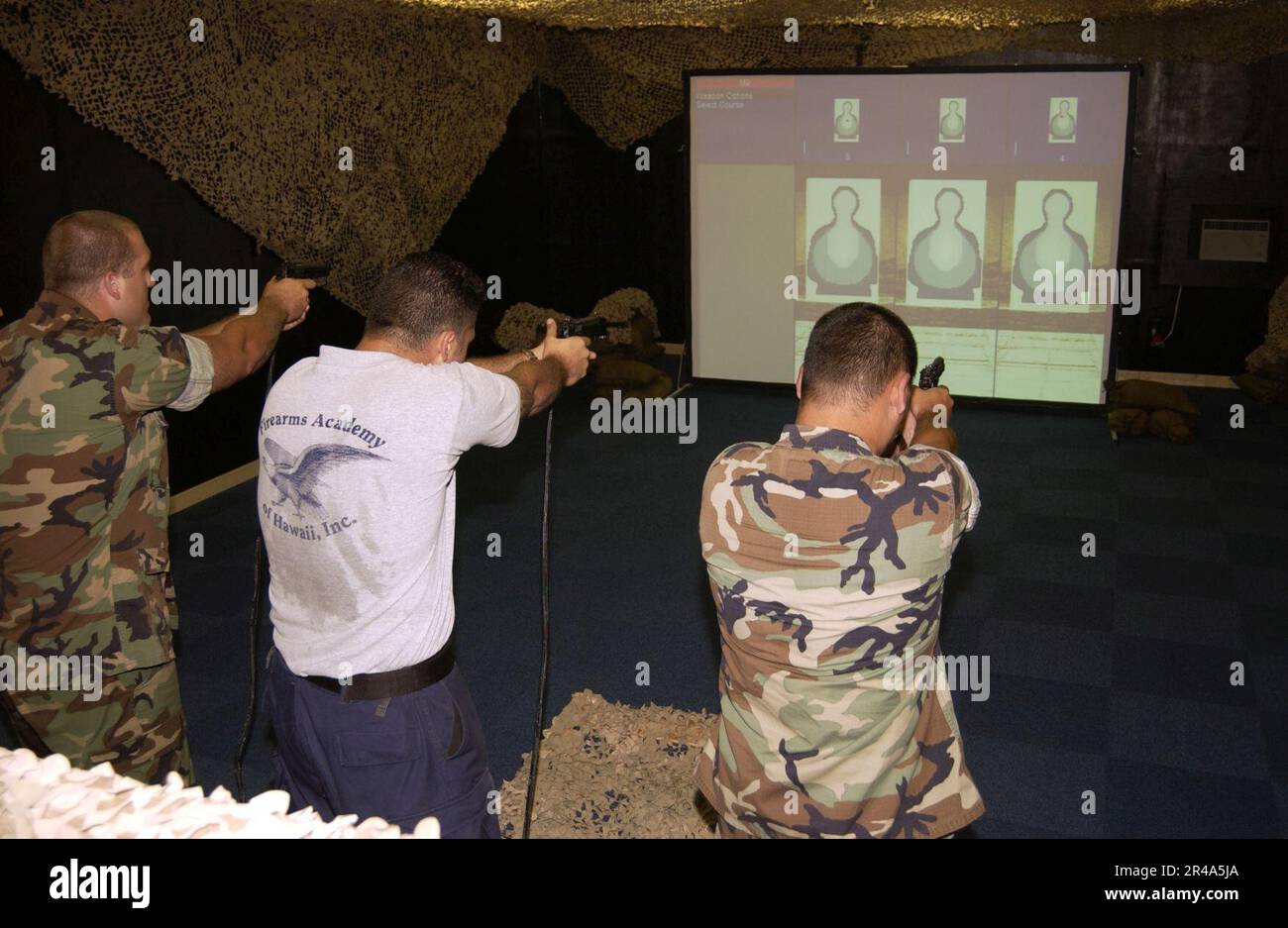 US Navy Instructors at the Afloat Training Group, Western Pacific Force ...