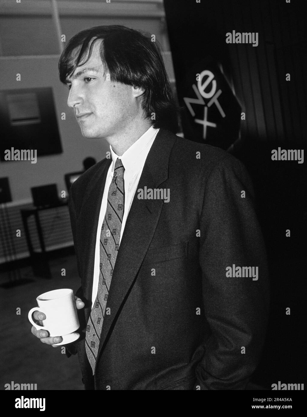 Steve Jobs (1955-2011) Alone during a quiet moment before the NeXT ...