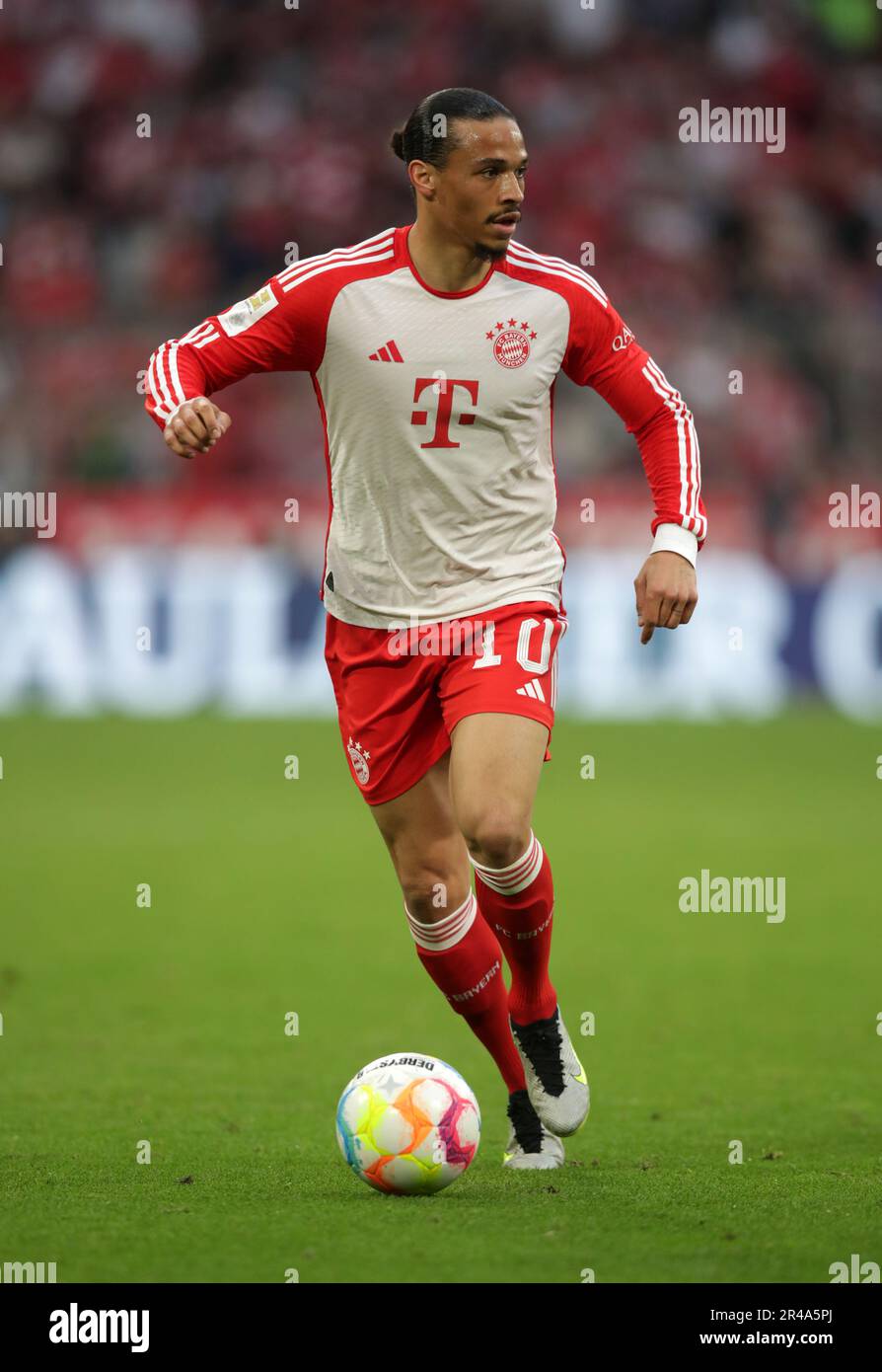 Leroy Sane of FC Bayern Muenchen FC Bayern Muenchen vs Rasenballsport ...